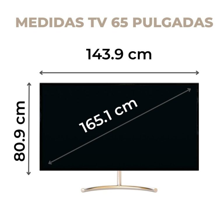 Medidas televisor 65 pulgadas en CM | Allzone